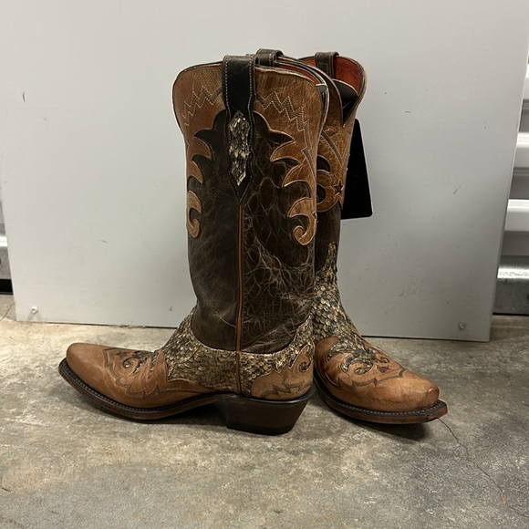 Lucchese | Shoes | Lucchese 883 Rattler Snake Handmade Cowgirl Boots ...